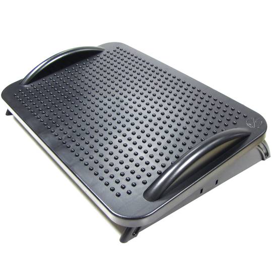 Foot rest with adjustable ergonomic base 42x28 cm - Cablematic