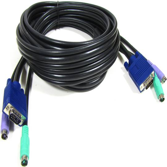 Cable VGA Keyboard Mouse ATX 10m (M/M) - Cablematic