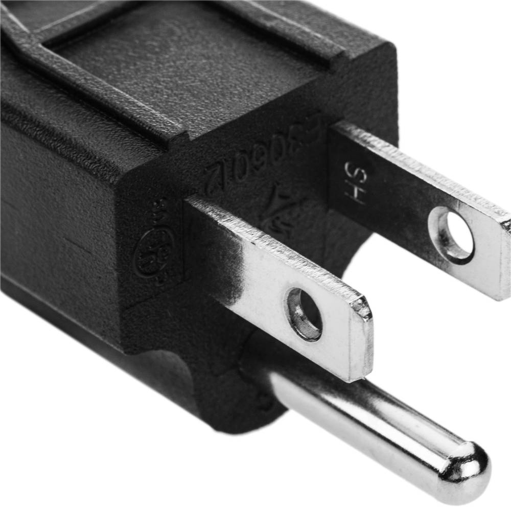 Cable eléctrico US NEMA-5-15P a IEC-60320-C5 de 1.8m negro - Cablematic Cable eléctrico US NEMA-5-15P a IEC-60320-C5 de 1.8m negro - Cablematic