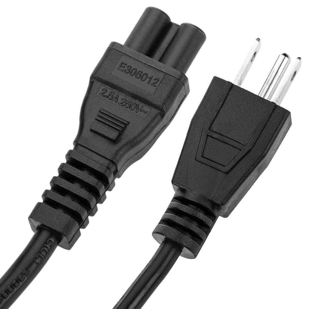 Cable eléctrico US NEMA-5-15P a IEC-60320-C5 de 3m negro - Cablematic Cable eléctrico US NEMA-5-15P a IEC-60320-C5 de 3m negro - Cablematic