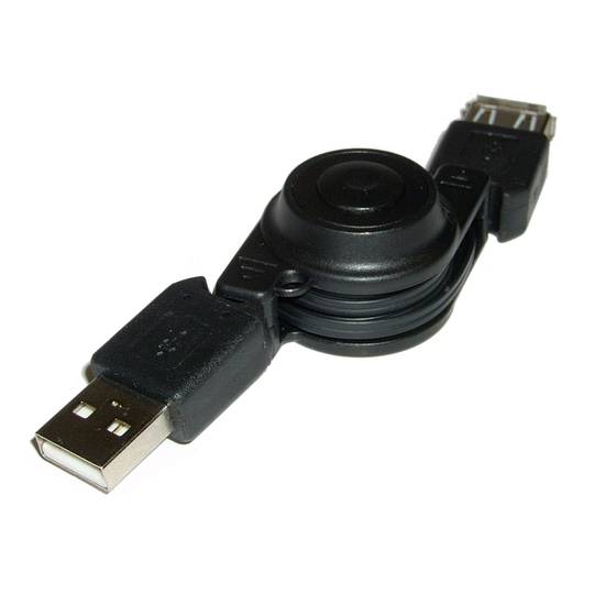 Cable USB retráctil de 80 cm (AM/AH) - Cablematic