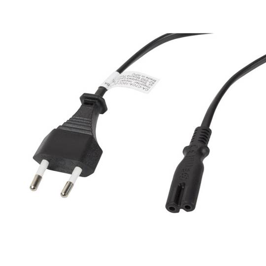 Cable de alimentación con conector CEE 7/16 a IEC 320 C7 Euro de 3 m ...