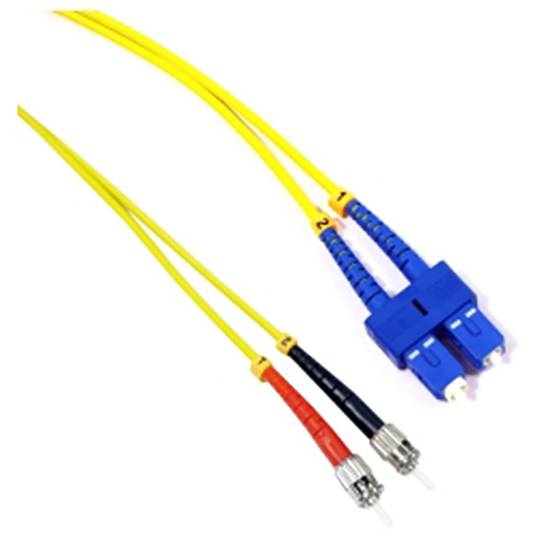 Fiber Optic Cable ST to SC duplex singlemode 9/125 of 20 m OS2 - Cablematic