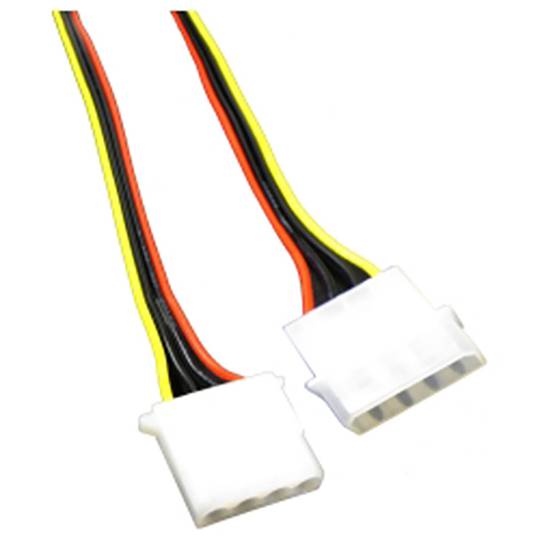 Power Cable 4-pin Molex HDD male/female 100 cm - Cablematic