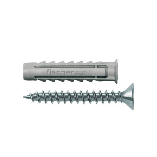 Pack of 10 units 45mm screw with 8x40mm plug Fischer F90900 - Cablematic