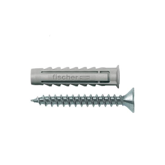 Pack of 15 units screw with plug 6x30mm Fischer 90893 - Cablematic