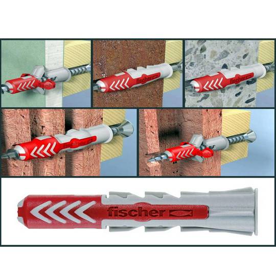 Pack of 100 units DuoPower plug 8x40mm Fischer 555008 - Cablematic