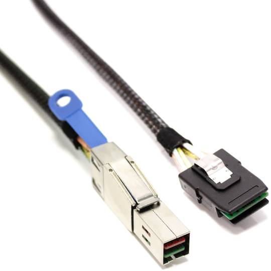 MiniSAS-HD câble SFF8644 à SFF8087 MiniSAS 1m - Cablematic