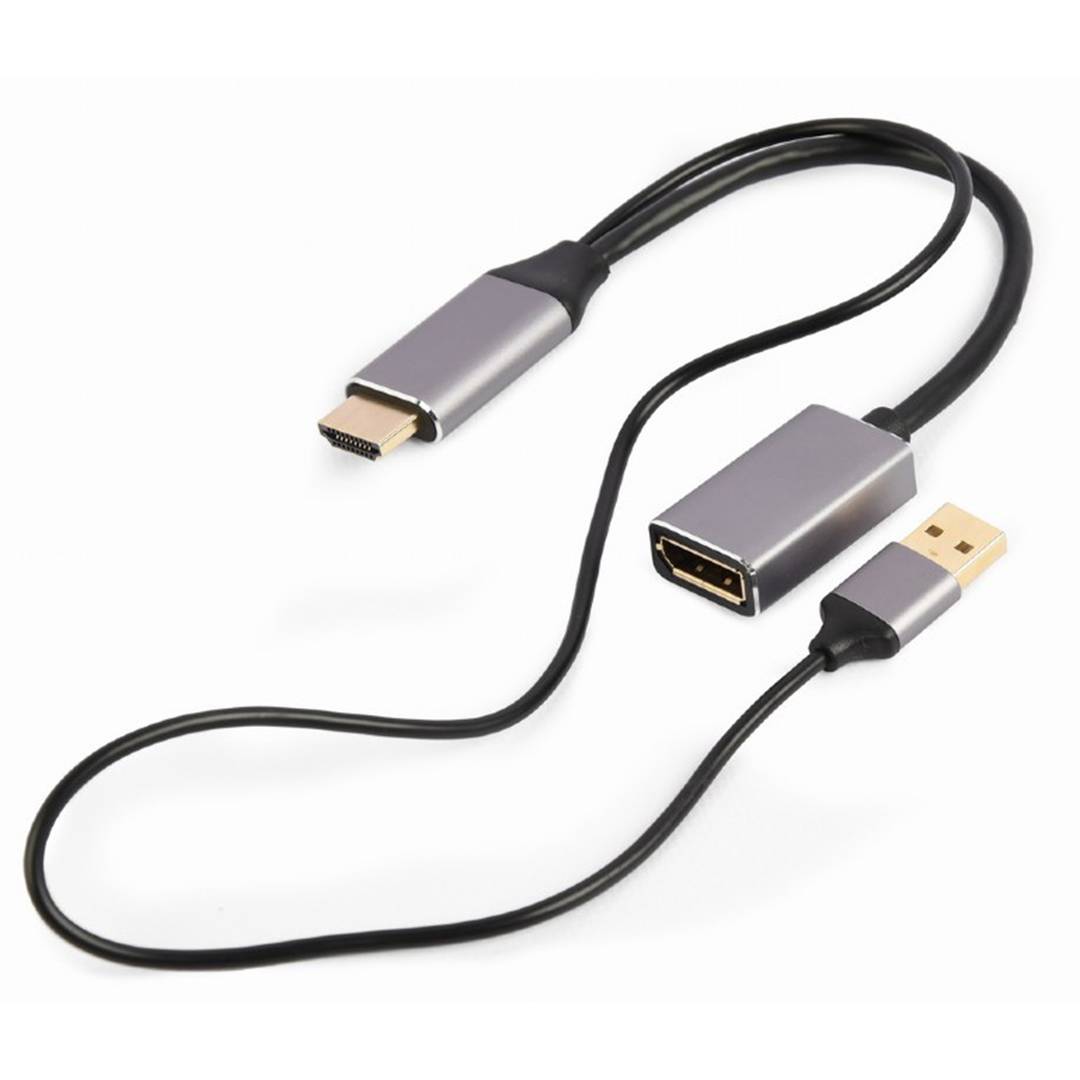 Câble adaptateur actif Gembird HDMI 4K mâle vers DisplayPort femelle ...