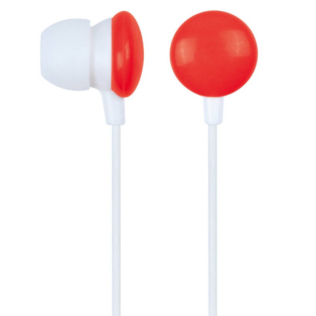 Gembird Ear In red wired headphones - Cablematic