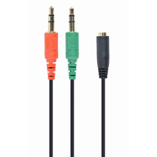Gembird 2x 3.5mm jack to 4-pin connector adapter cable - Cablematic