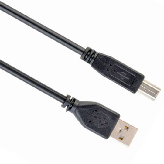 Cable Gembird USB 2.0 A a USB 2.0 B de 3m de color negro - Cablematic