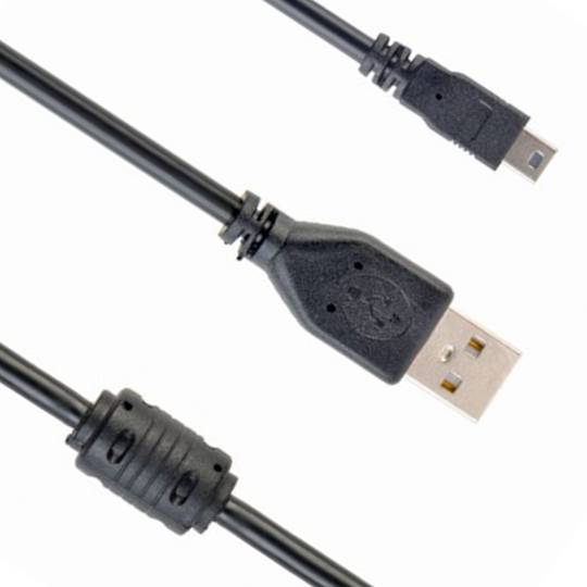 Cable USB Gembird 2.0 con conector mini USB macho a macho de 1,8m ...