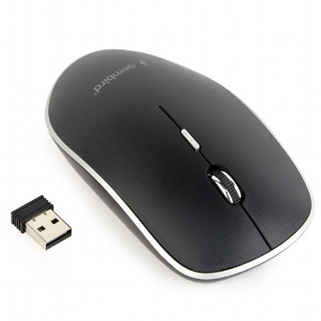 Mouse óptico sem fio Gembird preto - Cablematic