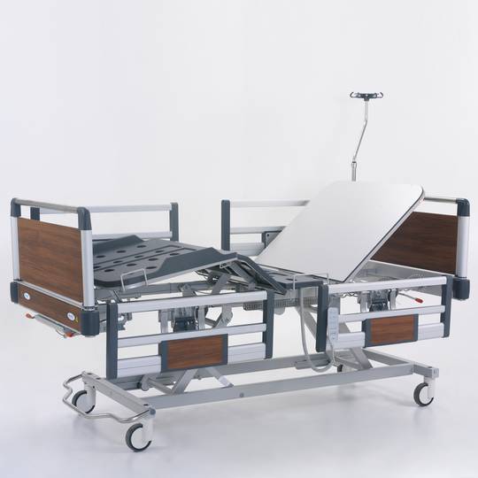 Four motor Nitrocare HB 4230 patient hospital bed with ABS lying ...