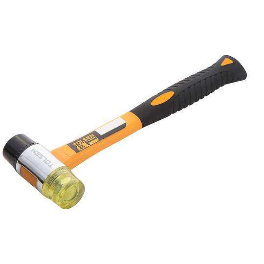 Double faced rubber soft mallet 400 g - Cablematic