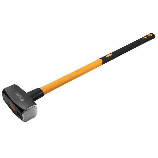 Hardwood shaft carbon steel metal mallet 5000 g - Cablematic