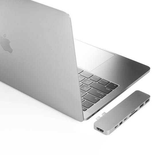 HyperDrive Pro to 2 USB-C 8-Port Adapter for MacBook Pro - Hyper Silver ...