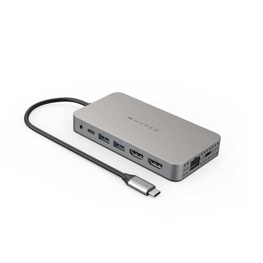 HyperDrive Duel USB-C 10-Port Adapter for MacBook with HDMI by Hyper ...