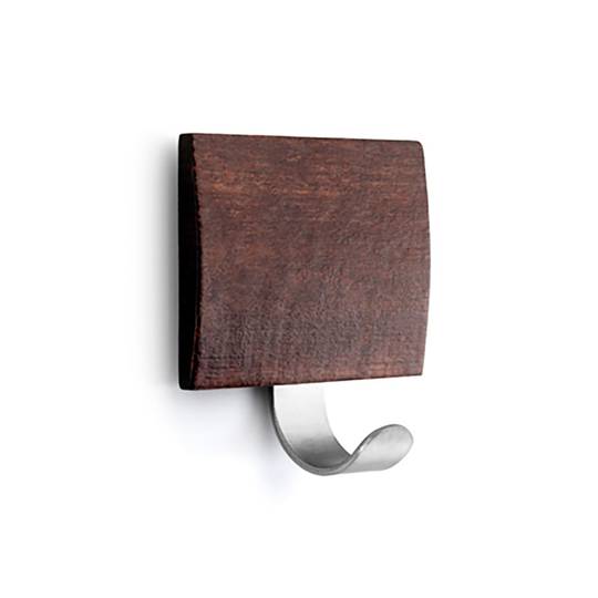 Single Adhesive Hanger with Inofix Stainless Steel Wenge Woody Support ...