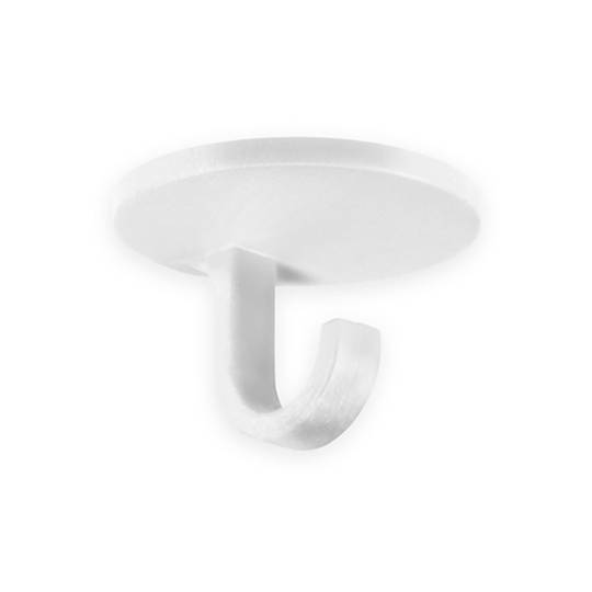 Pack of 4 units adhesive hanger with hook for white PVC kitchen ...