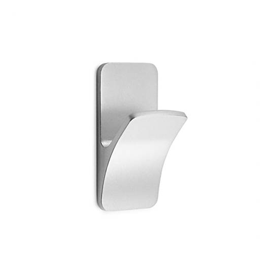 Single branch-shaped waterproof adhesive hanger with chrome finish ...