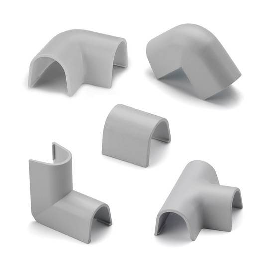 Pack of 10 units assorted links for flexible cable organizer metallic ...