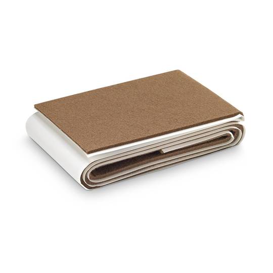 Fieltro sintético adhesivo marrón de 1000x85mm Inofix - Cablematic