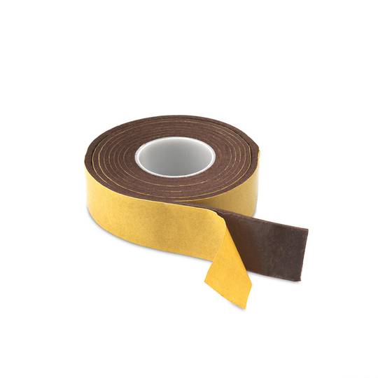 Fieltro sintético adhesivo marrón de 25x1500 mm Inofix - Cablematic