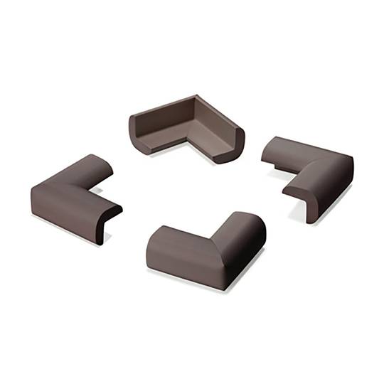 Pack of 4 units Inofix brown padded edge protector - Cablematic