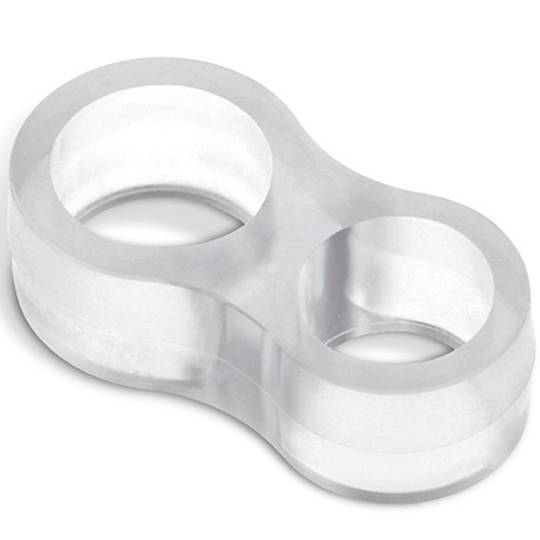 Pack of 2 door retainers for 13x24x46 mm transparent flexible plastic ...