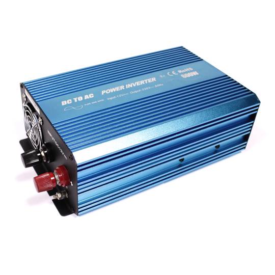 Pure wave electric inverter 10 ~ 16VDC to 220VAC 600W solar - Cablematic