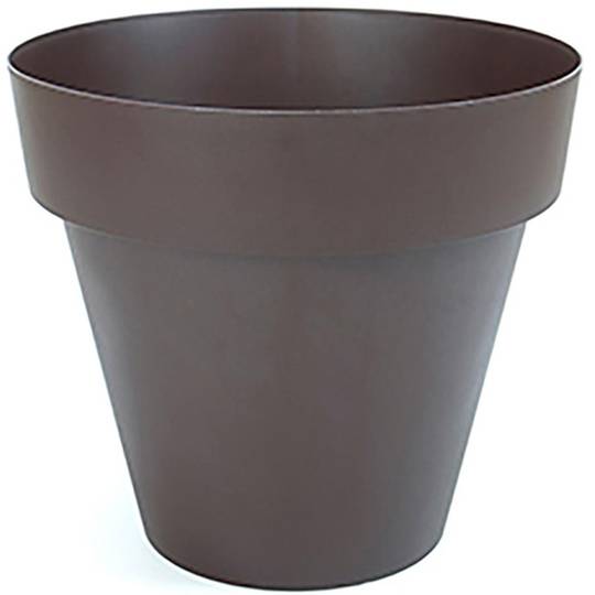 Conical-shaped polypropylene pot for plants with a diameter of 14 cm ...
