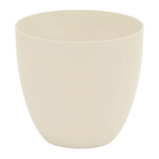 Bowl-shaped polypropylene pot for plants with a diameter of 38 cm, ecru ...