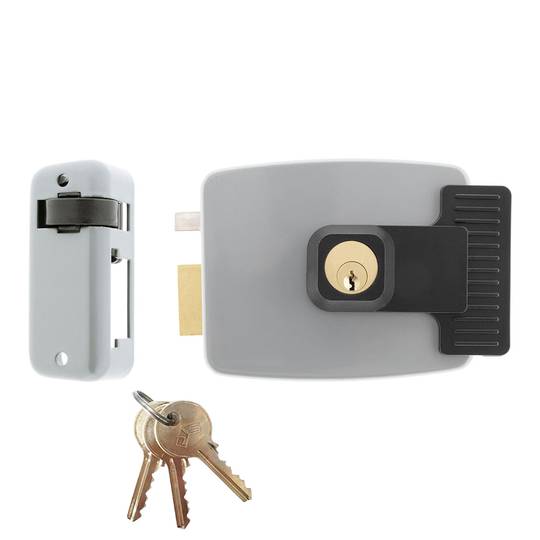 80mm entry rim electric lock left hand JIS 1902I - Cablematic