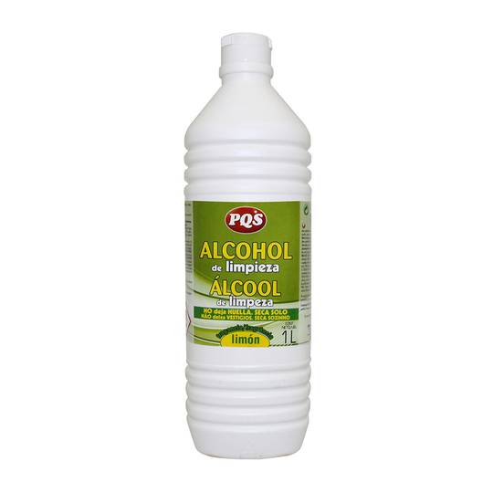 Bottle of lemon alcohol for cleaning 1 liter PQS - Cablematic