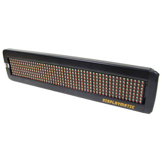 LED electronic sign DisplayMatic of red and deep green 50x7 - Cablematic