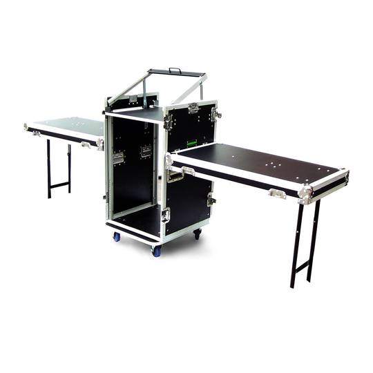 Audio visual portable rack case 19 inch 18U RackMatic - Cablematic