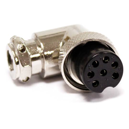 Aviation air layered micro connector GX16 female 7pin - Cablematic