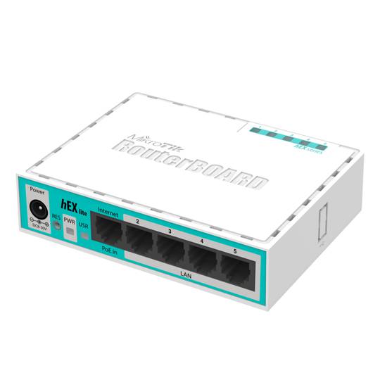 Router with 850 MHz MediaTek MIPS processor 64 MB of RAM Mikrotik Hex ...