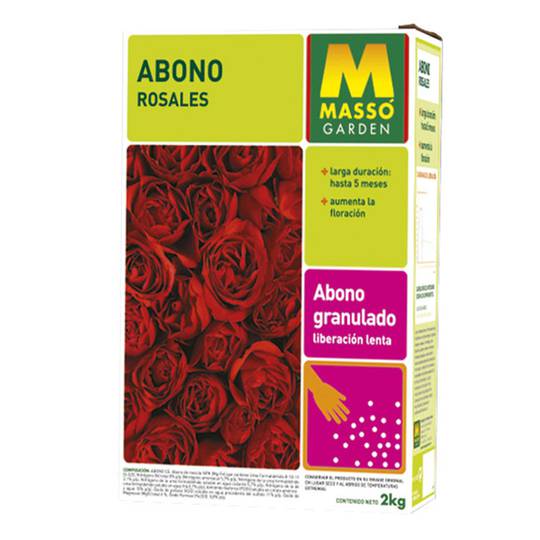 Granulated fertilizer for rose bushes of 2 Kg Massó - Cablematic