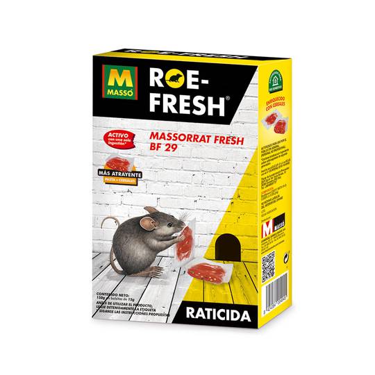 Confezione da 10 unità di rodenticida in pasta fresca da 150 g Massó ...