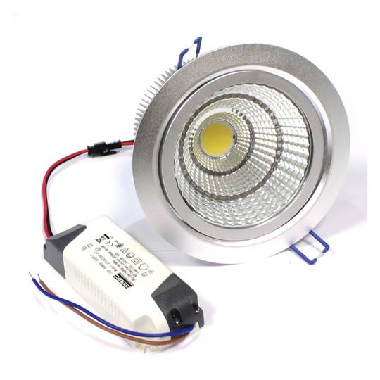 15W LED Recessed Downlight 120mm adjustable white day COB15W - Cablematic