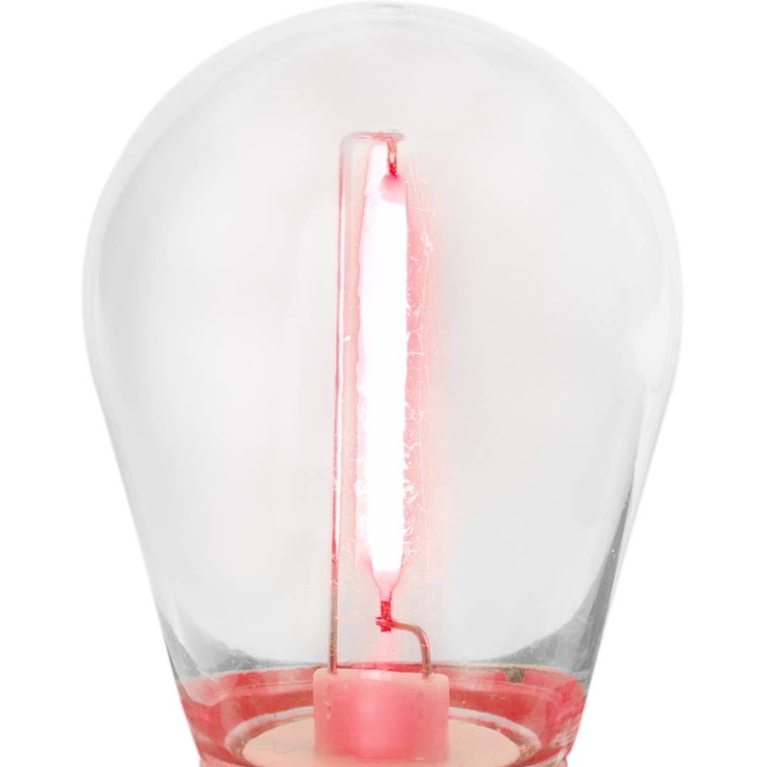 LED vintage filament bulb with e27 socket decorative red - Cablematic