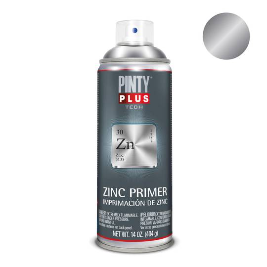 Pintyplus Tech Galvazinc zinc primer in 520cc spray format in silver ...