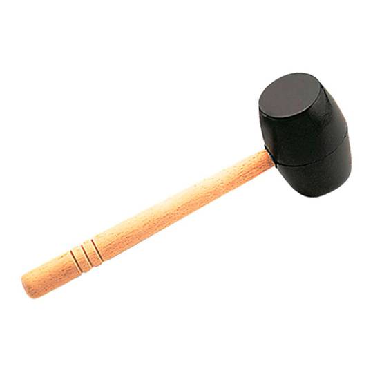 RUBI 500g black rubber mallet - Cablematic