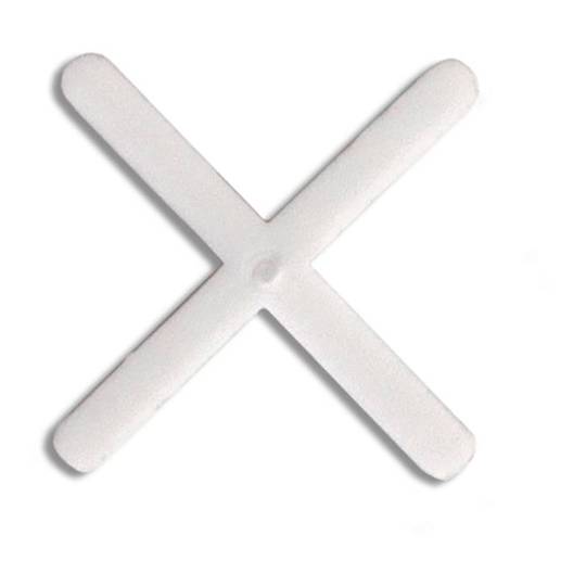 Pack of 300 units of 2 mm long white cross joints from RUBI - Cablematic