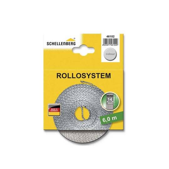 Schellenberg Gray Nylon Blind Tape 14mm x 6m - Cablematic