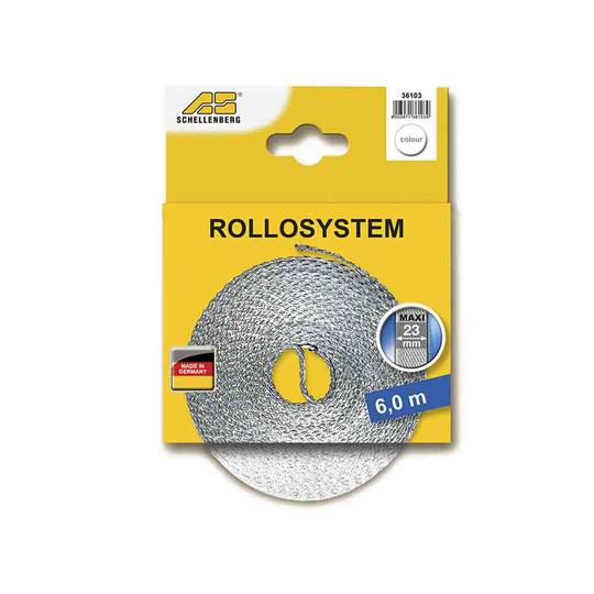 Schellenberg White Nylon Blind Tape 23mm x 6m - Cablematic
