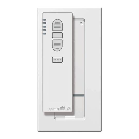 Wall remote control for blinds with 1 channel white Schellenberg ...